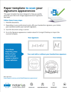 Signature Appearances - Notarius Support