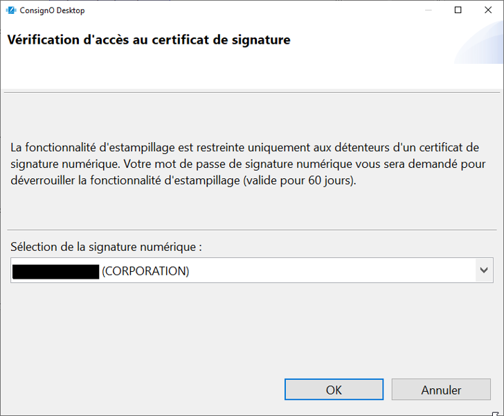 Estampiller un document - Notarius Support