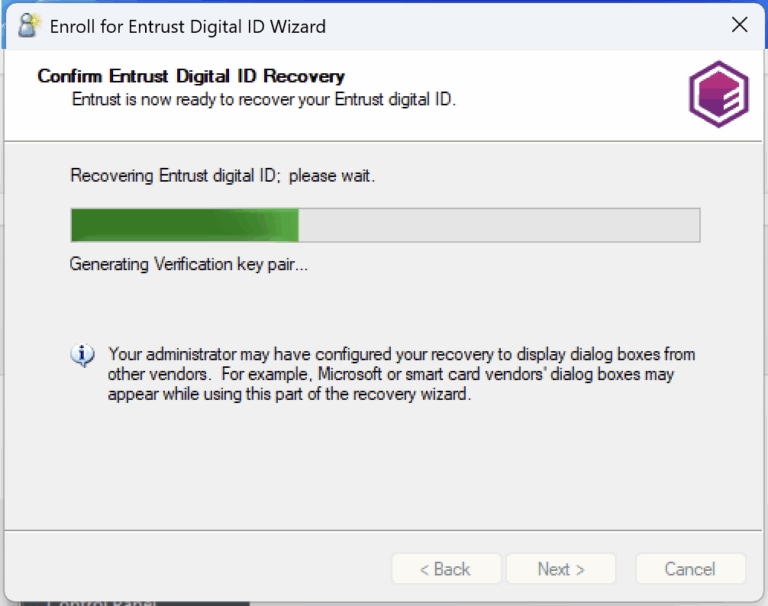 Activate a digital signature CertifiO Desktop through the Entrust ...