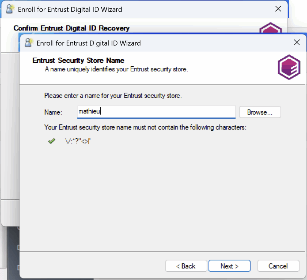 Activate a digital signature CertifiO Desktop through the Entrust ...