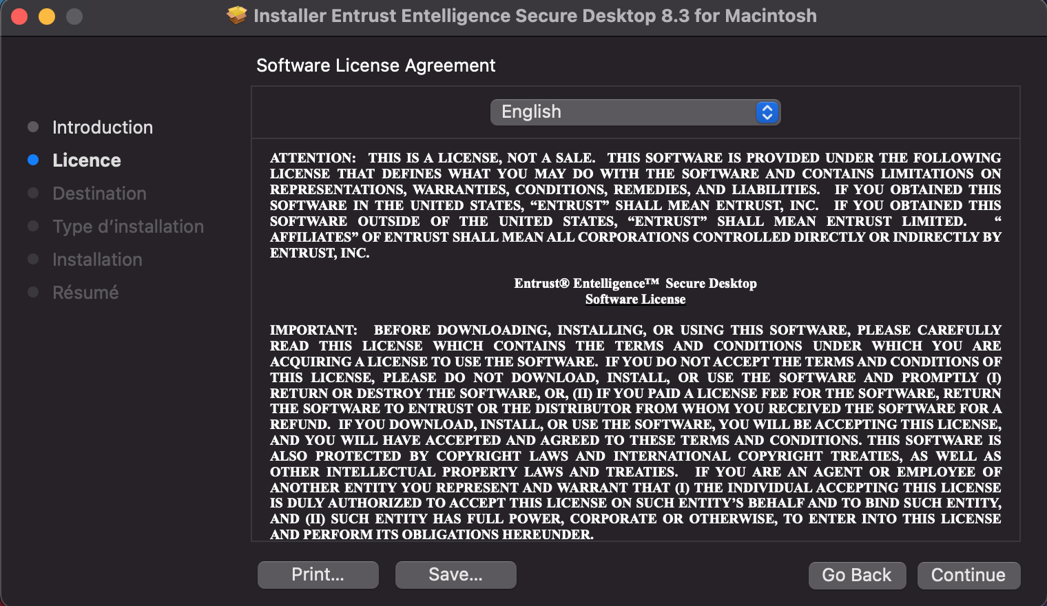 EESD (Entrust pour macOS) - Téléchargement et Installation - Notarius ...