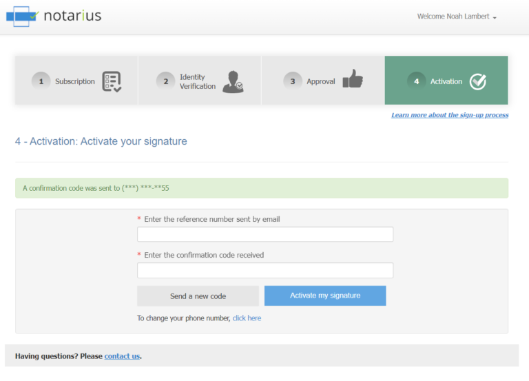 How to recover my digital signature certifio cloud - Notarius Support
