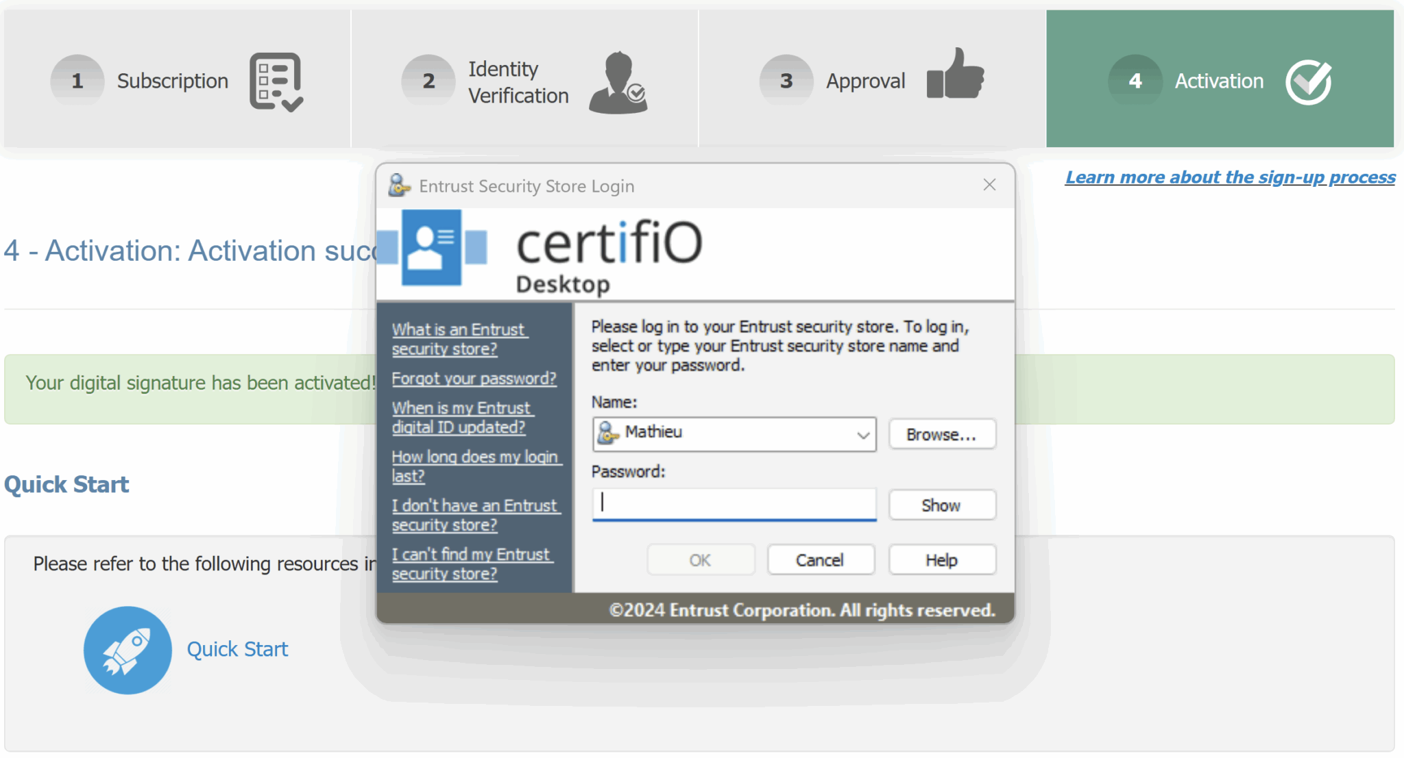 Recover a CertifiO Desktop digital signature - Notarius Support