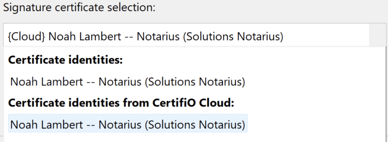 Digitally sign with CertifiO Cloud from ConsignO Desktop - Notarius Support